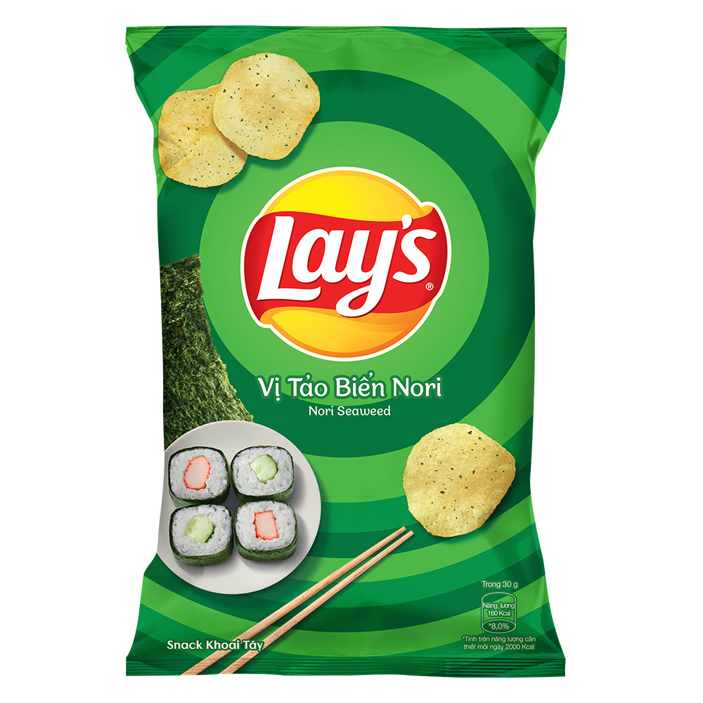 SNACK KHOAI TÂY LAY’S VỊ TẢO BIỂN 95G – LanChi Mart