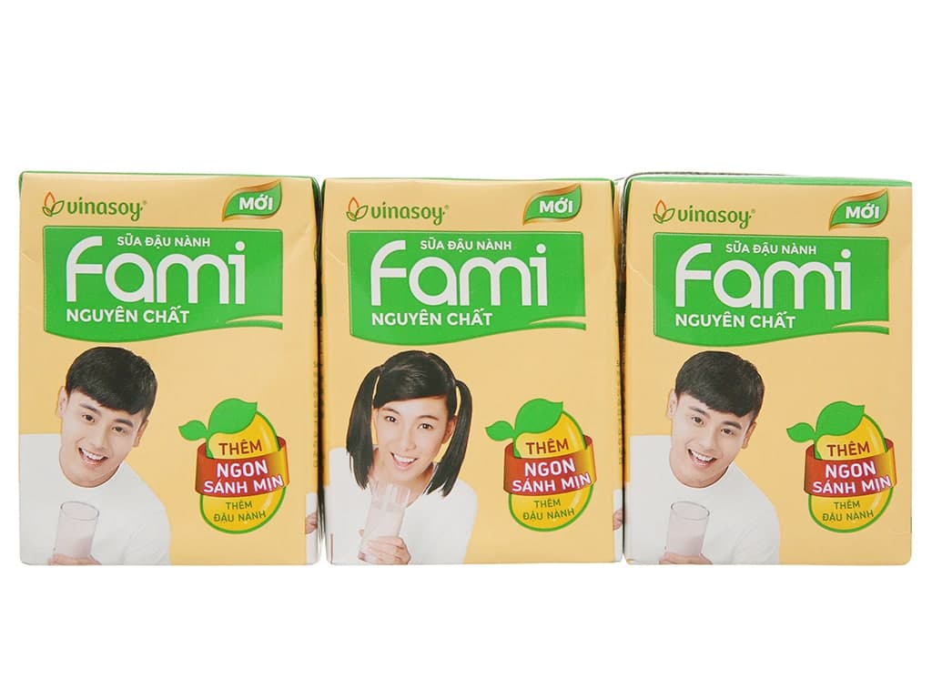 SỮA ĐẬU NÀNH FAMI NGUYÊN CHẤT 200ML*6 – LanChi Mart