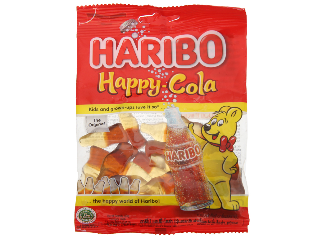 KẸO DẺO HARIBO HAPPY COLA GÓI 80G – LanChi Mart